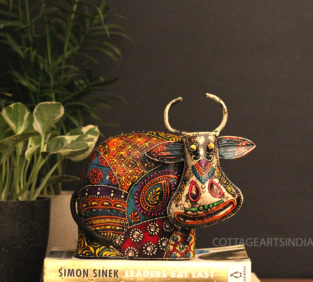Wooden Cow Embossed Painting – CottageArts India