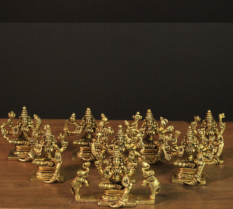 Brass Ashta lakshmi (Set of 8 Lakshmi) – CottageArts India