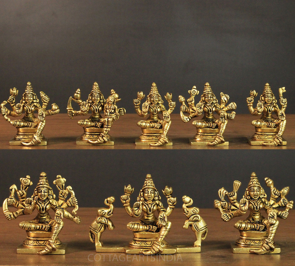 Brass Ashta lakshmi (Set of 8 Lakshmi) – CottageArts India