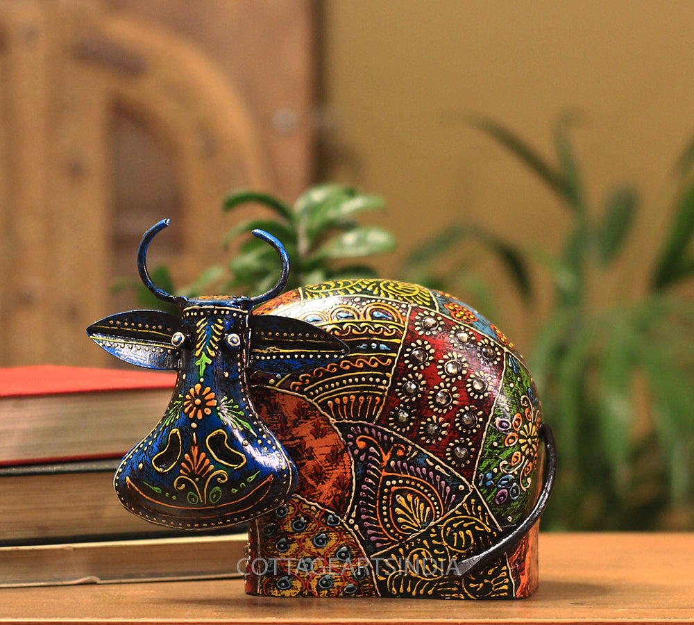 Wooden Cow Embossed Painting – CottageArts India