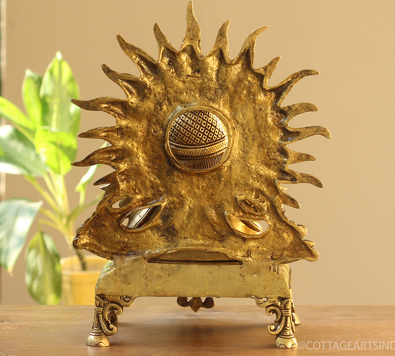 Brass Hanuman SuryaChakra